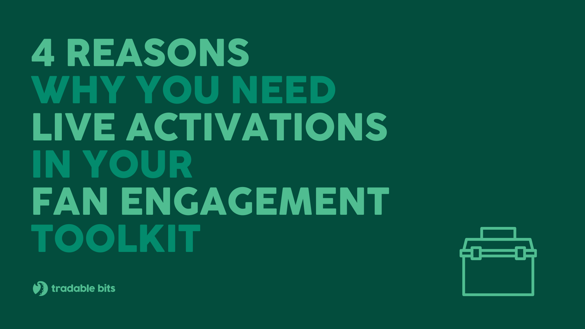 4 Reasons why you need Live Activations in your Fan Engagement Toolkit